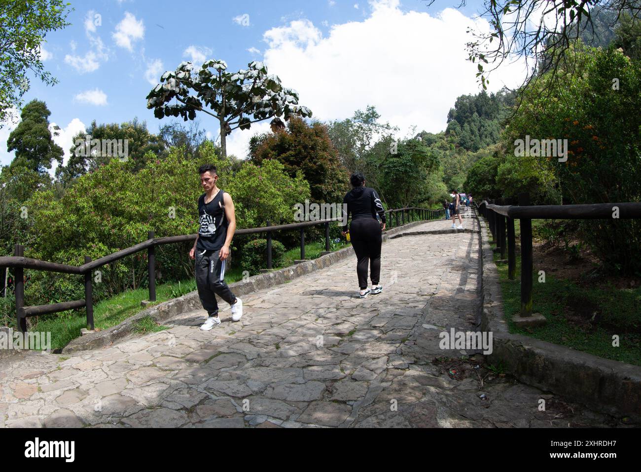 Bogota,Colombia, 3-1-2024. Tourist from Colombia and other countries ...