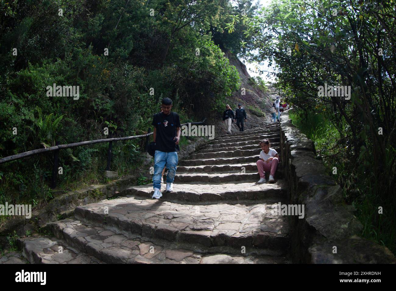 Bogota,Colombia, 3-1-2024. Tourist from Colombia and other countries ...