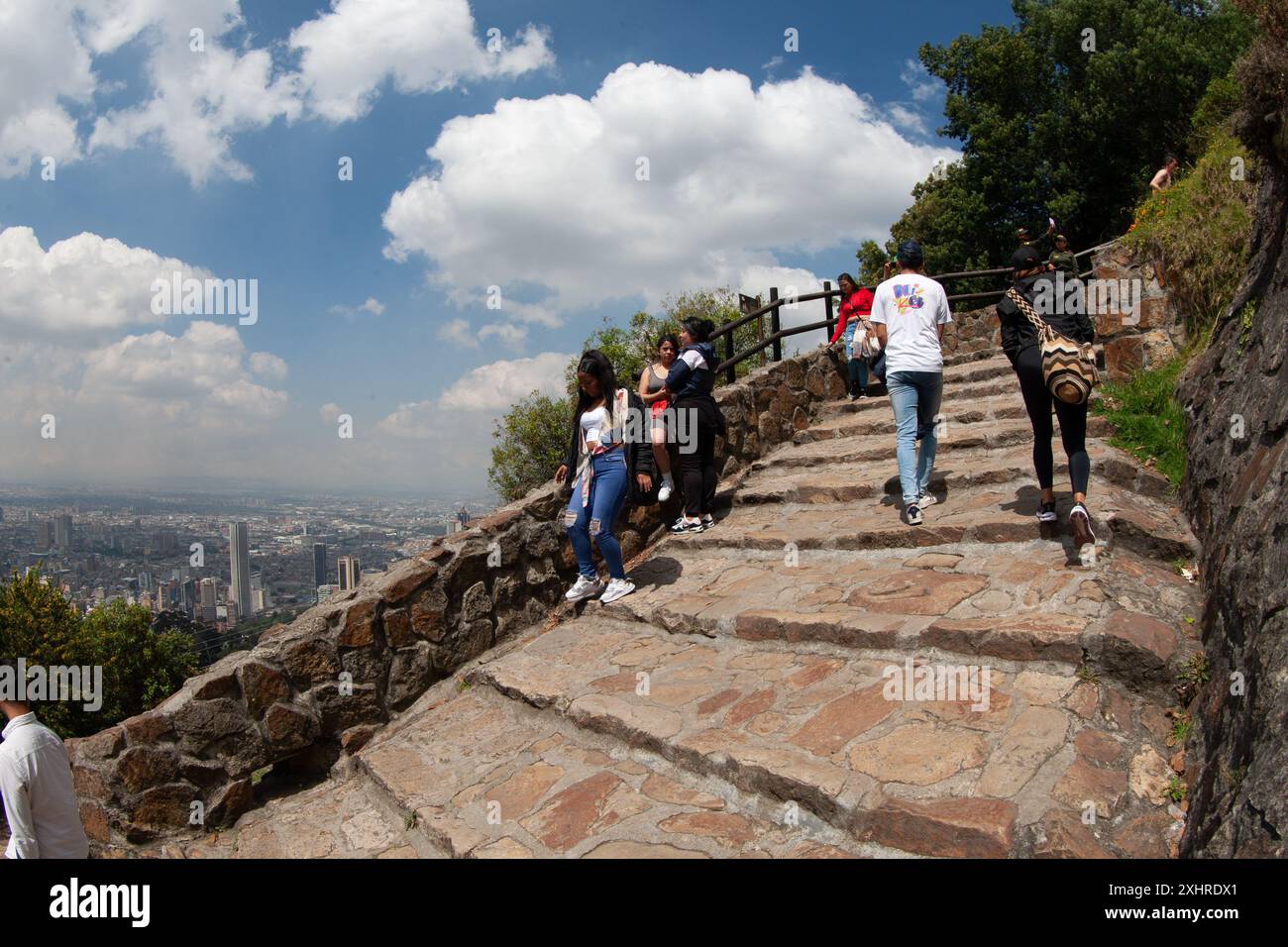 Bogota,Colombia, 3-1-2024. Tourist from Colombia and other countries ...