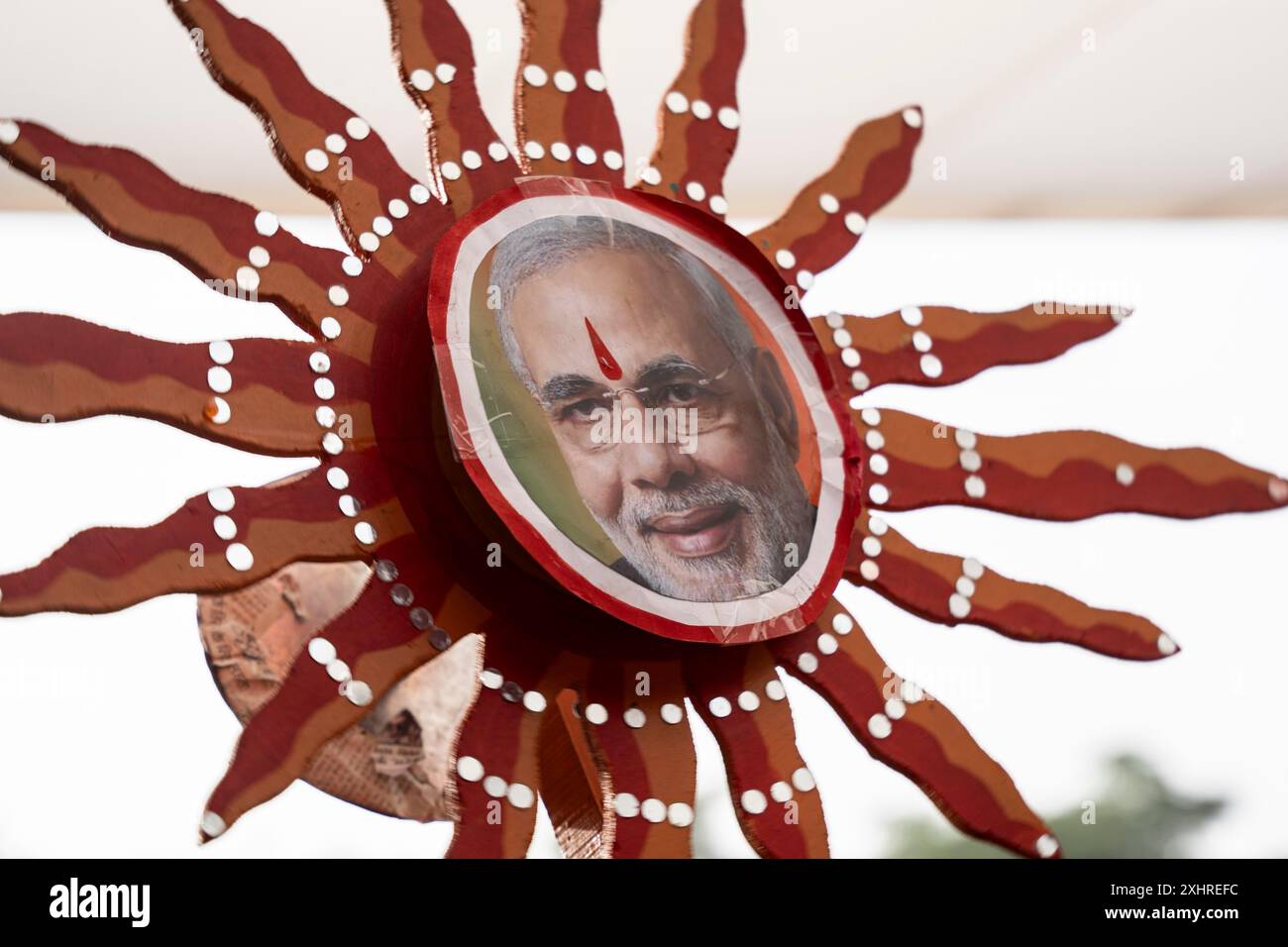 New Delhi, India, 4 June 2024. Bharatiya Janata Party (BJP) supporters ...