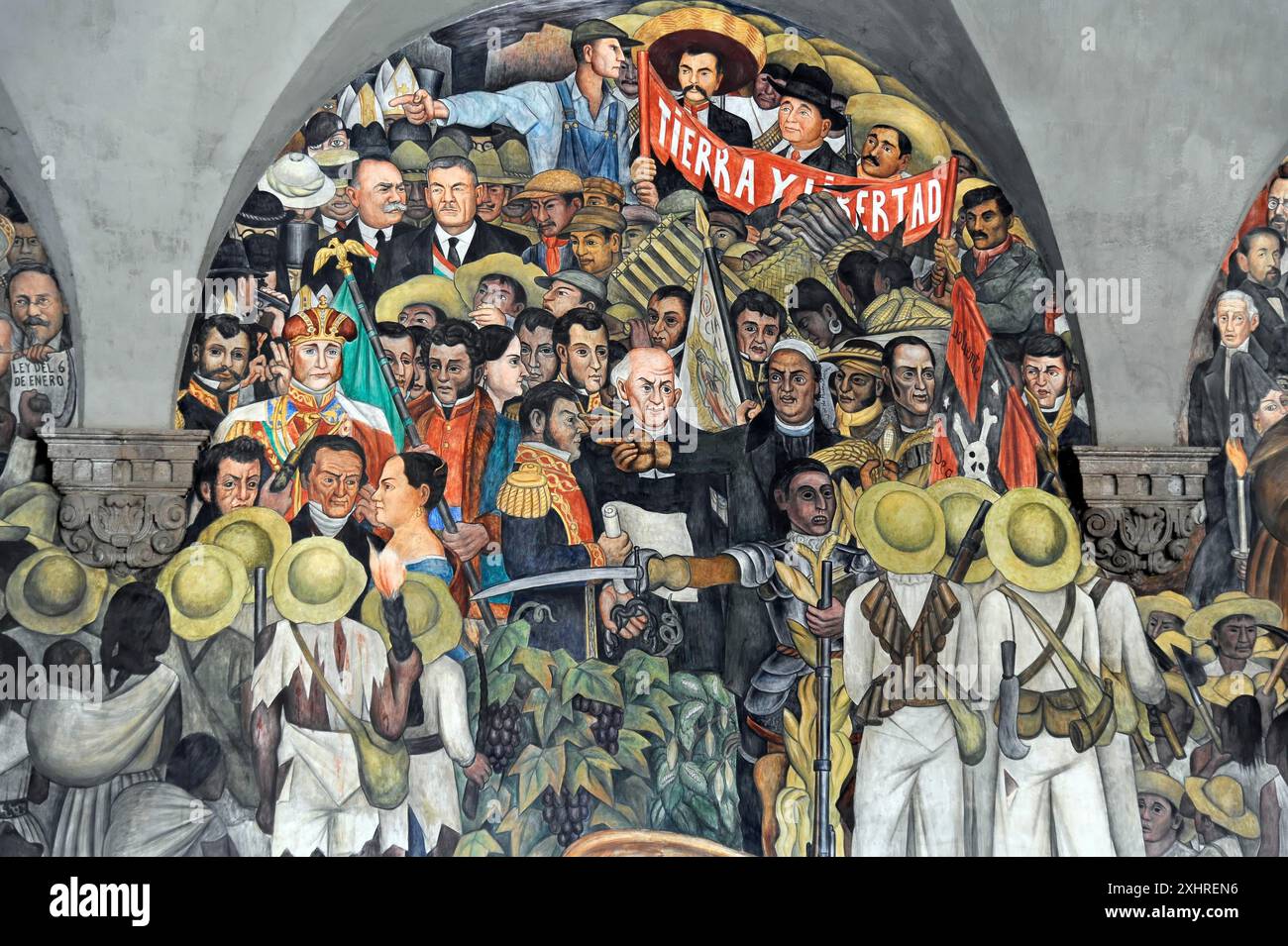 Palacio Nacional, National Palace of Mexico City, Mexico, A detailed ...