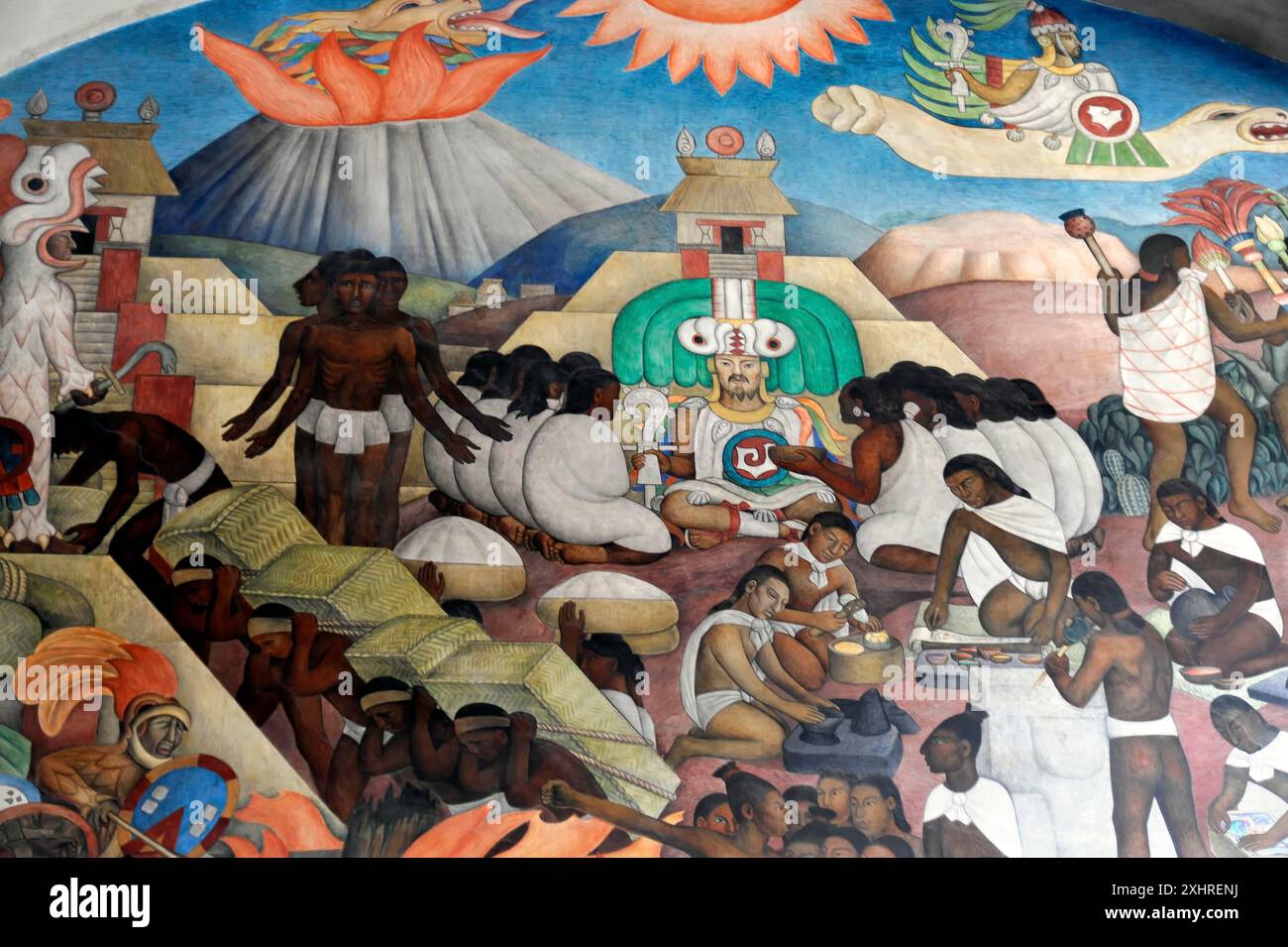 Palacio Nacional, National Palace of Mexico City, Mexico, A colourful ...