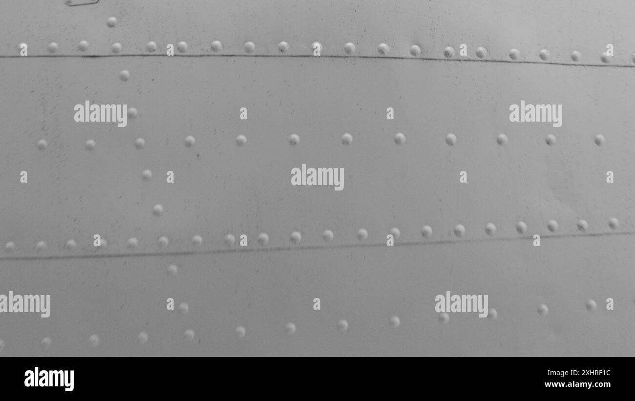 Fuselage texture sheet metal on aircraft fuselage backdrop Stock Photo ...