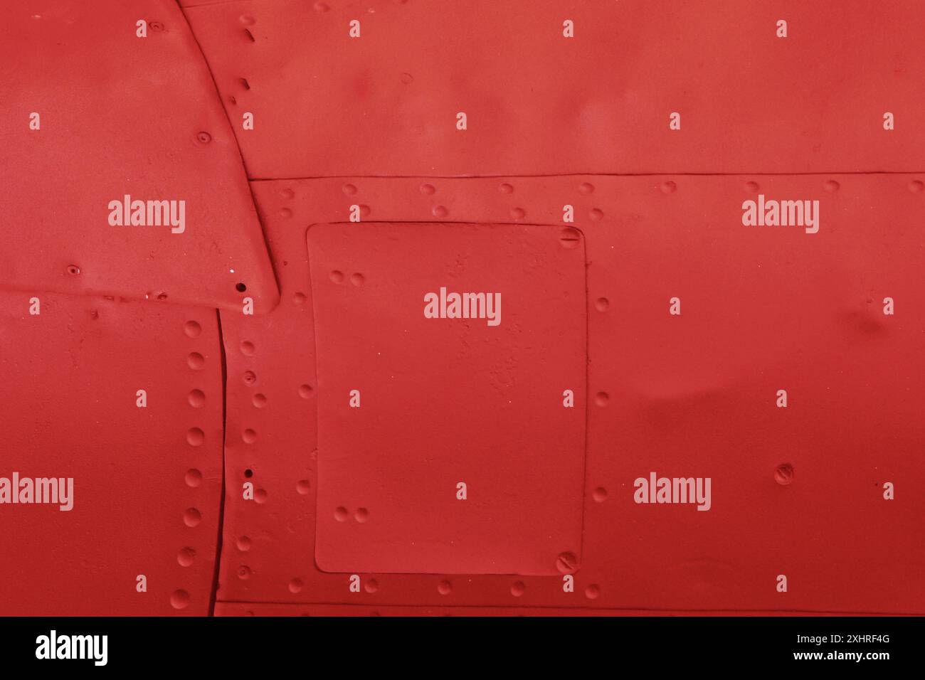The surface of an old damaged aircraft skin with rivets Stock Photo - Alamy