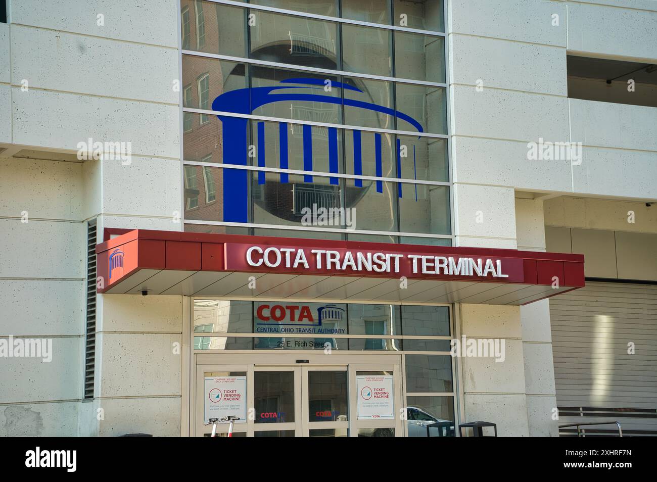COTA Central Ohio transit Authority substation in downtown Columbus Oh ...