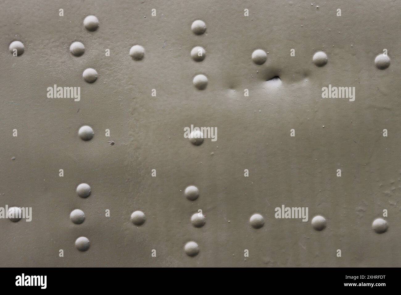 Green metal surface rivets hi-res stock photography and images - Alamy
