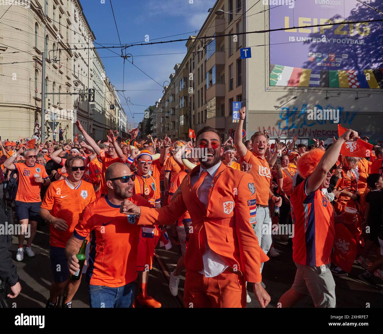 Euro 2024 football fans netherlands hi-res stock photography and images ...