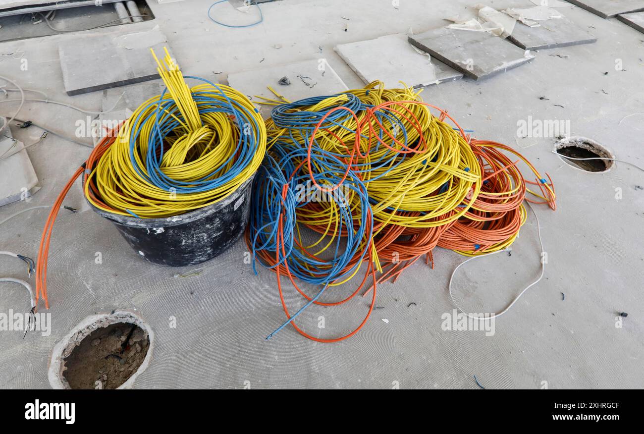 Data cable for installation in an office, Berlin, 03.07.2024., Berlin ...