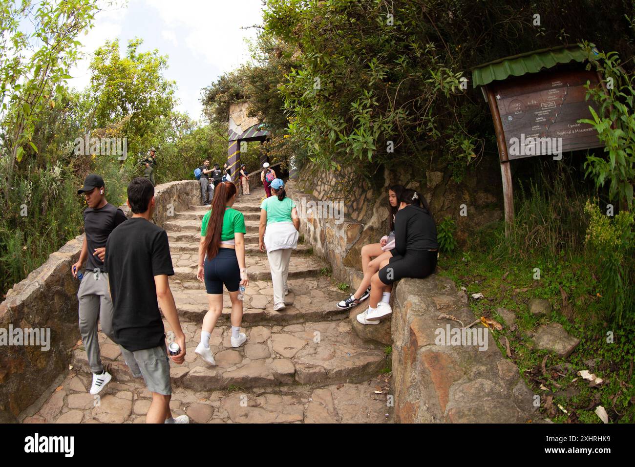 Bogota,Colombia, 3-1-2024. Tourist from Colombia and other countries ...