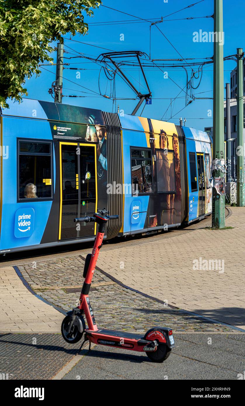 Tramway, public transport and local transport, Berlin, Germany Stock ...