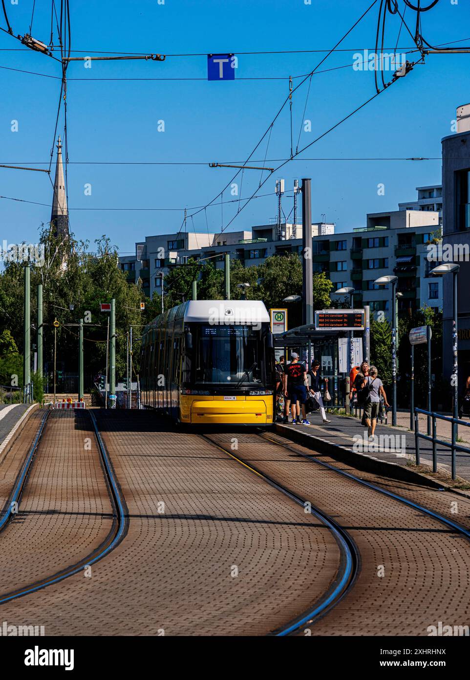 Tramway, public transport and local transport, Berlin, Germany Stock ...