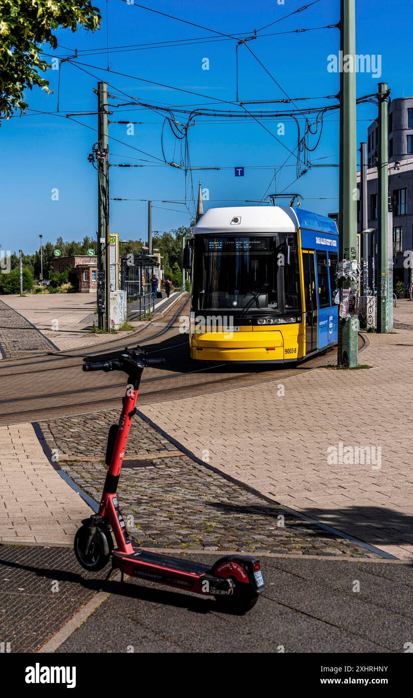Tramway, public transport and local transport, Berlin, Germany Stock ...