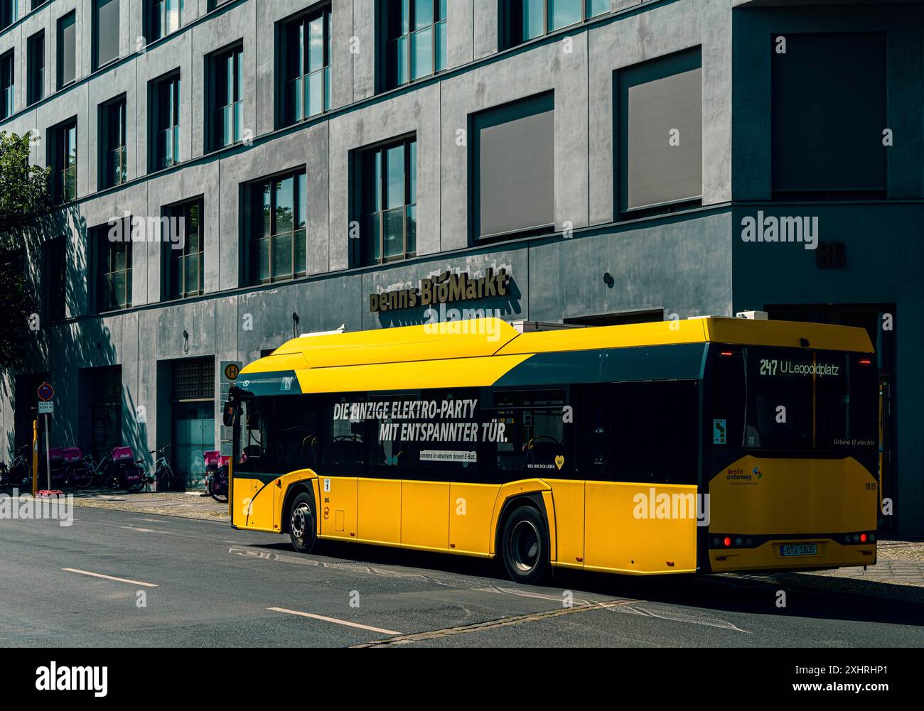 Yellow bus, public and local transport, Berlin, Germany Stock Photo - Alamy