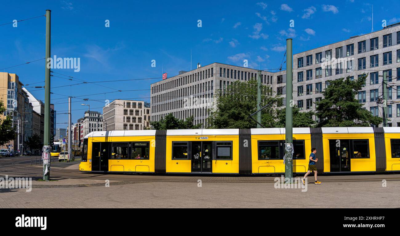 Tramway, public transport and local transport, Berlin, Germany Stock ...