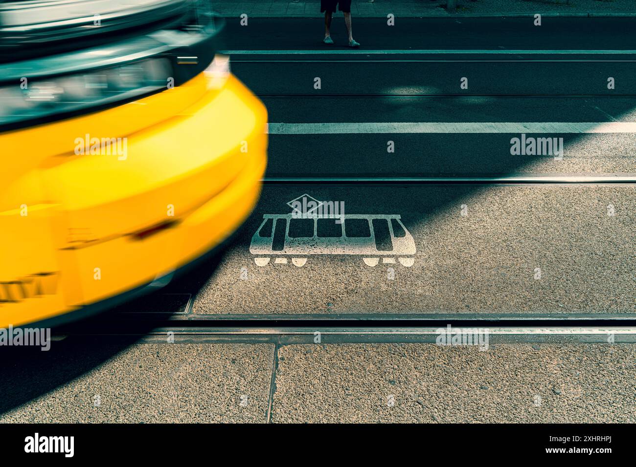 Tramway, public transport and local transport, Berlin, Germany Stock ...