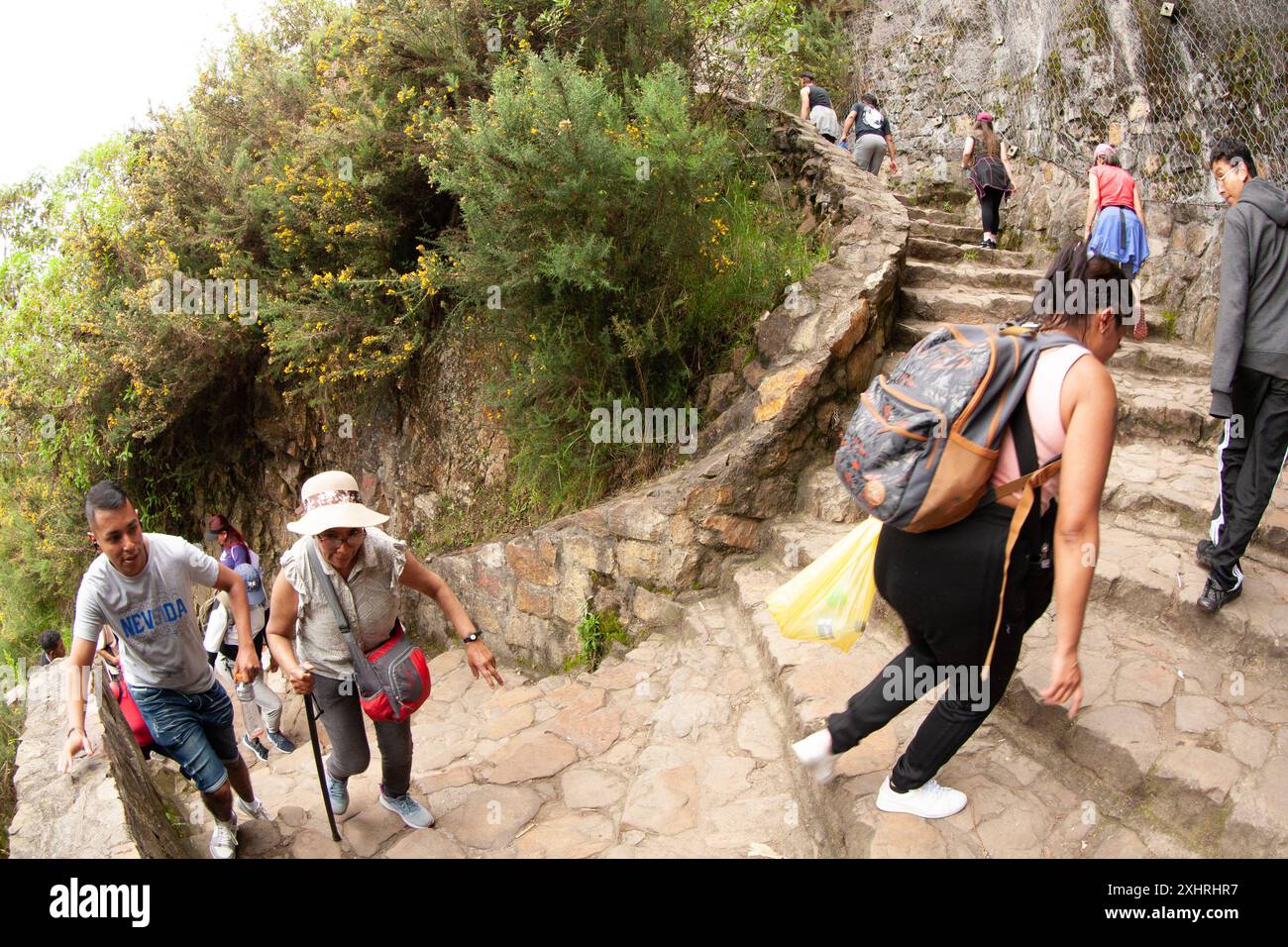Bogota,Colombia, 3-1-2024. Tourist from Colombia and other countries ...