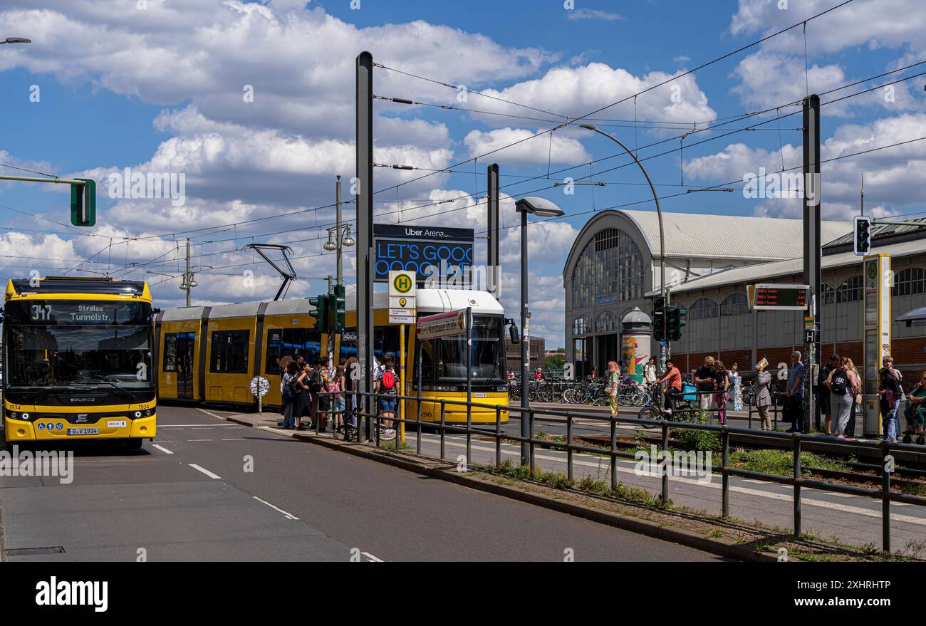 Warschauer Strasse station, public transport, Berlin, Germany Stock ...