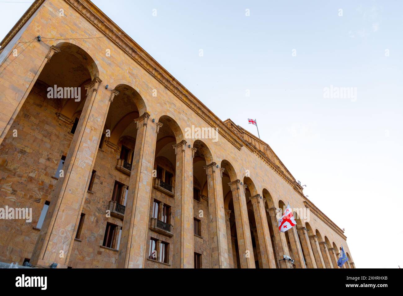 Flag georgia on building hi-res stock photography and images - Alamy