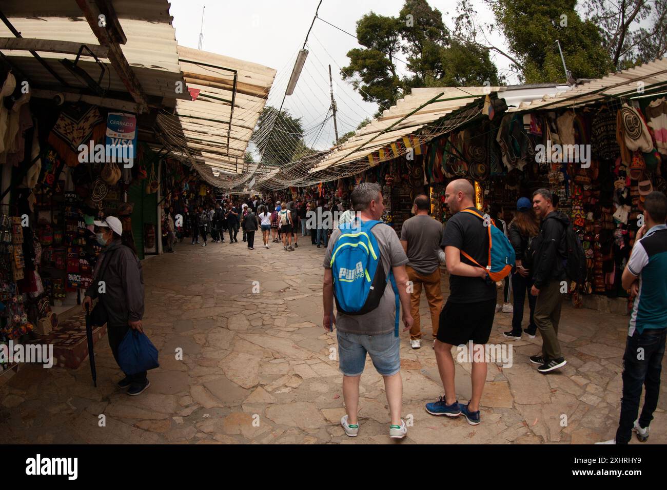 Bogota,Colombia, 3-1-2024. Tourist from Colombia and other countries ...