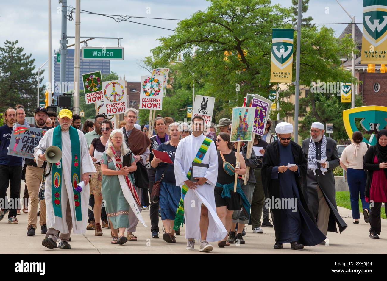 Detroit, Michigan, USA. 15th July, 2024. Interfaith leaders gathered at ...