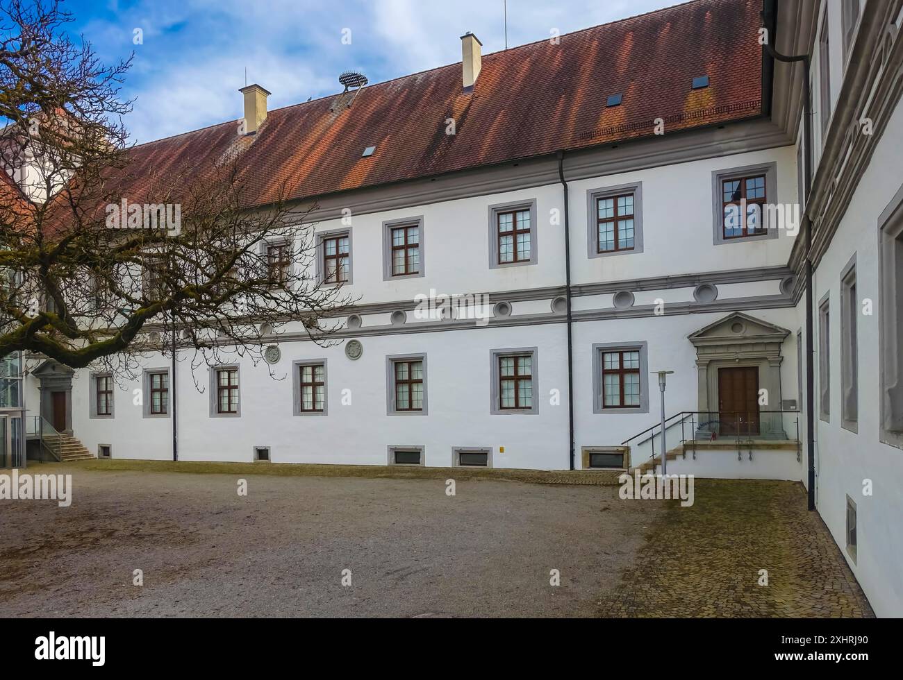 Inner courtyard, castle courtyard, Messkirch Castle, castle of the ...