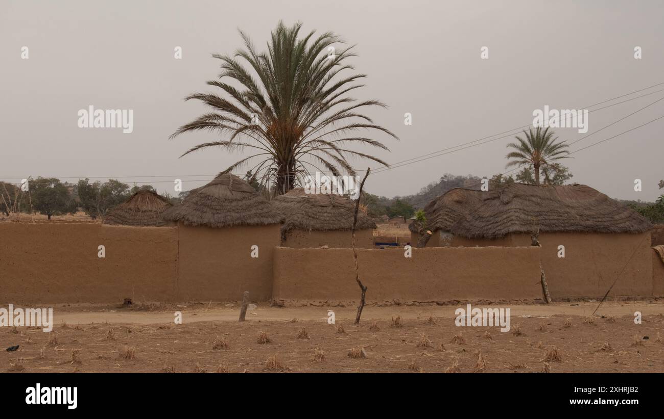 Homestead, Small village, Bauchi State, Nigeria, Africa. Bauchi is the ...