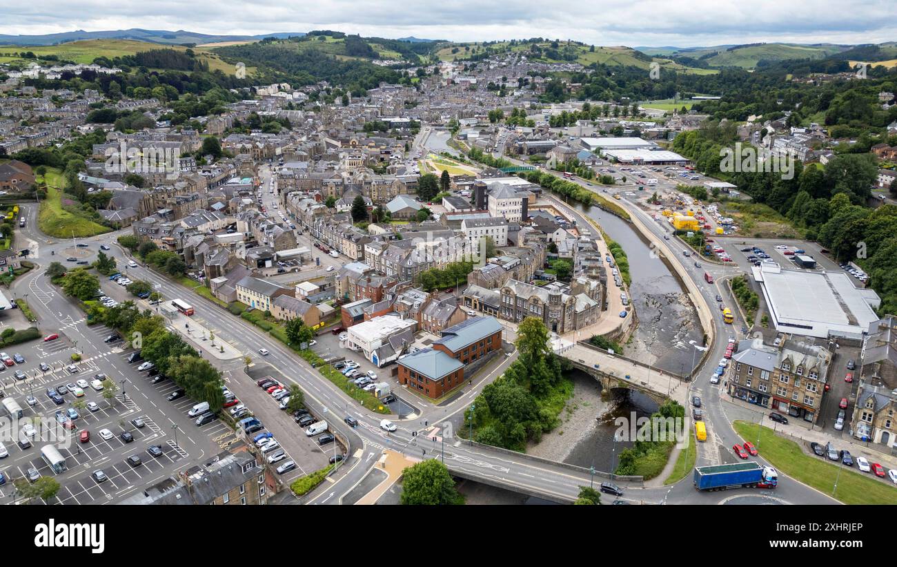Hawick town centre flood prevention hi-res stock photography and images ...