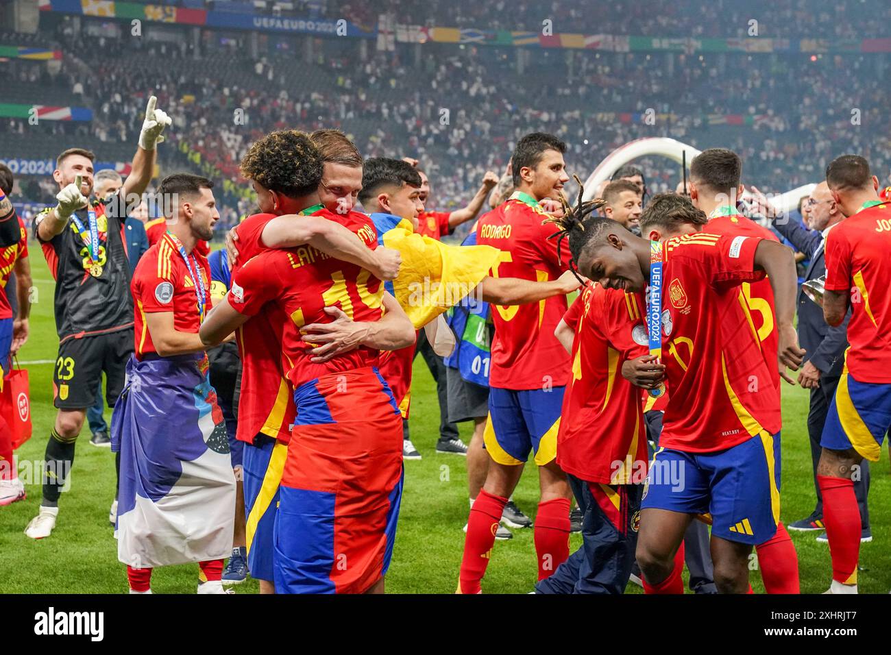 Berlin, Germany. 14th July, 2024. Spain Forward Dani Olmo Leipzig ...