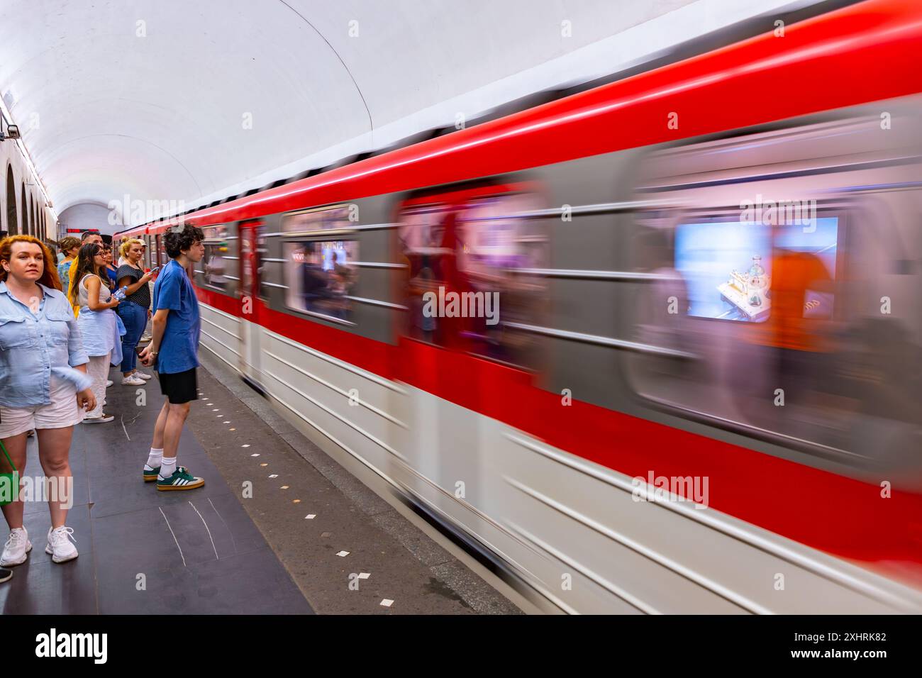 Tbilisi, Georgia - 23 JUNE, 2024: The Tbilisi Metro is a rapid transit ...