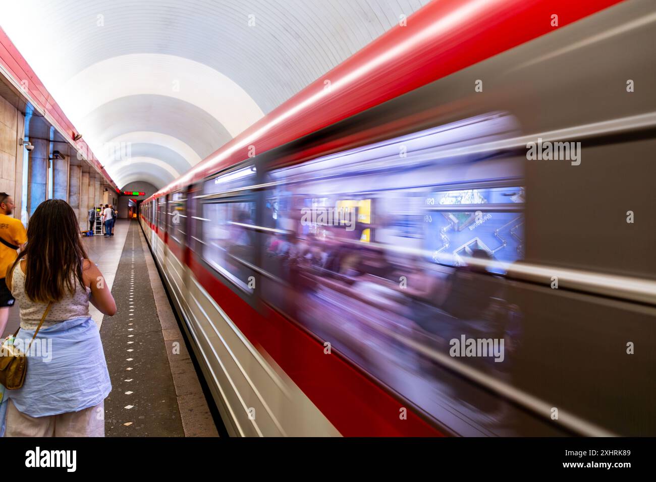 Tbilisi, Georgia - 23 JUNE, 2024: The Tbilisi Metro is a rapid transit ...