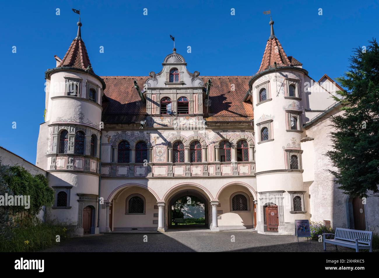 The historic chancery building of Constance Town Hall in the old town ...