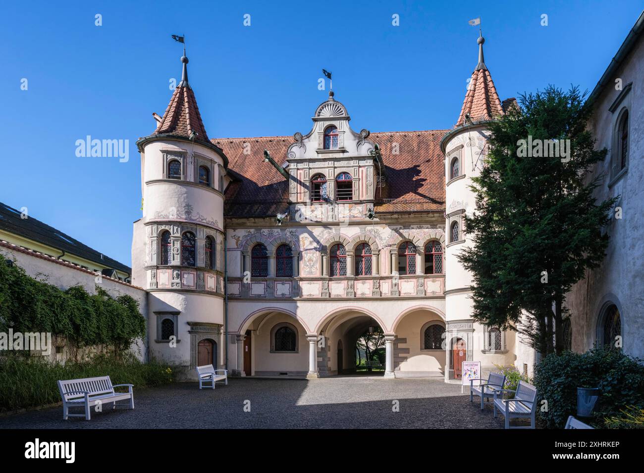 The historic chancery building of Constance Town Hall in the old town ...