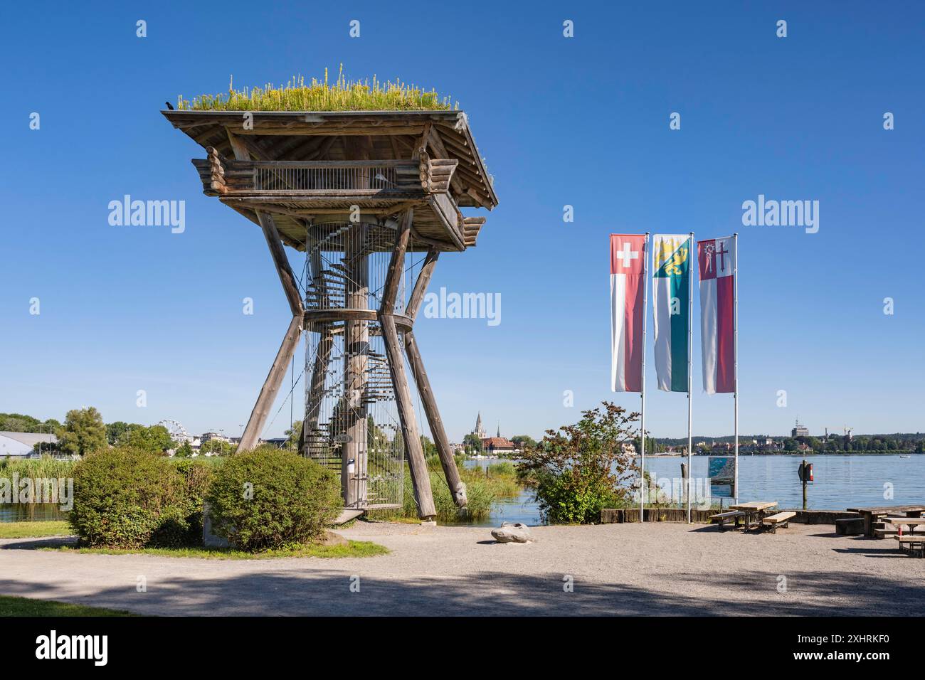 The approx. 15 metre high Seeburg Tower, a publicly accessible ...