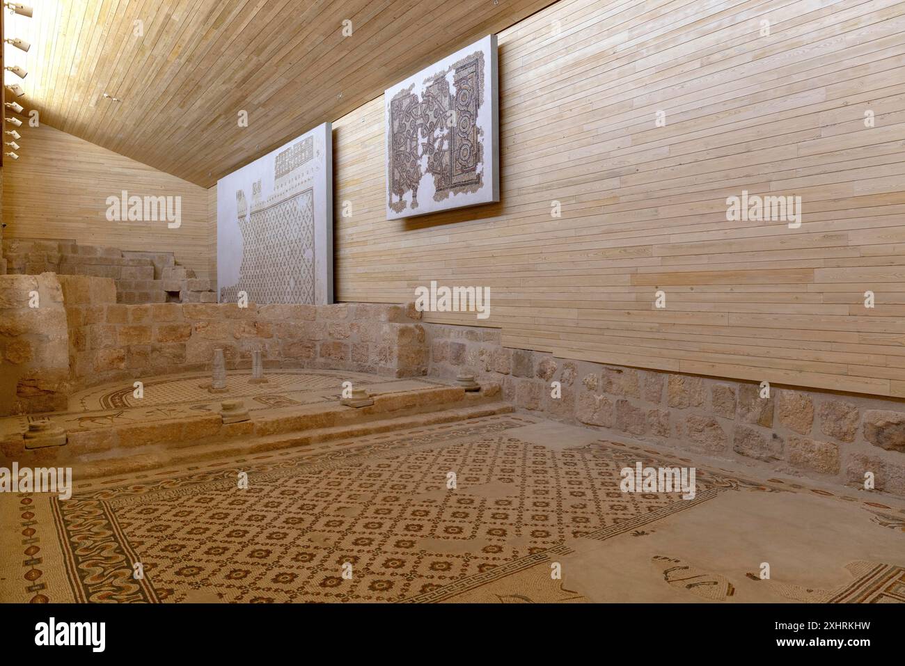 Chapel of the Theotokos in the side aisle, Moses Chapel, Mount Nebo ...