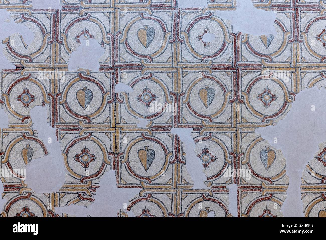 Wall mosaic, Deacon's Baptistery, Moses Chapel, Mount Nebo, (Jabal Nibu ...