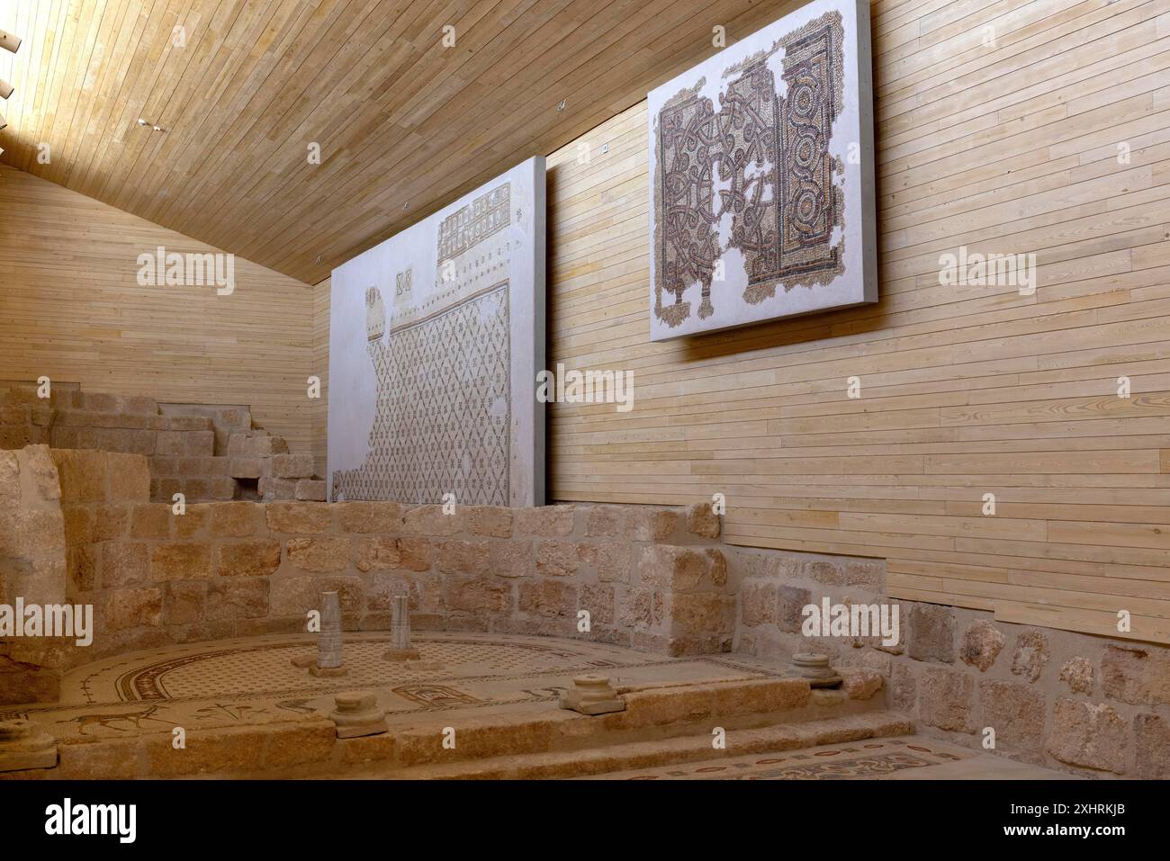 Chapel of the Theotokos in the side aisle, Moses Chapel, Mount Nebo ...