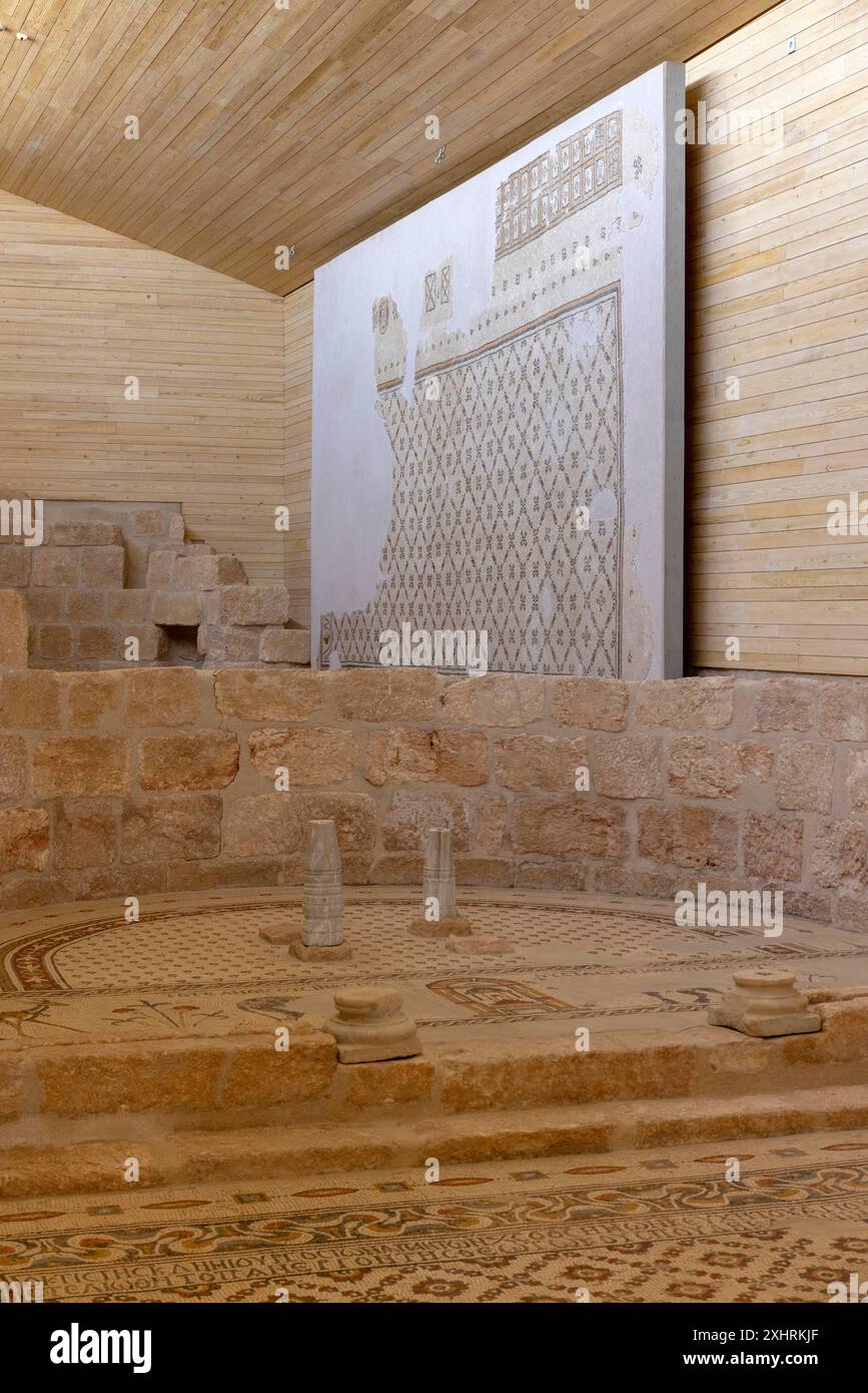 Chapel of the Theotokos in the side aisle, Moses Chapel, Mount Nebo ...