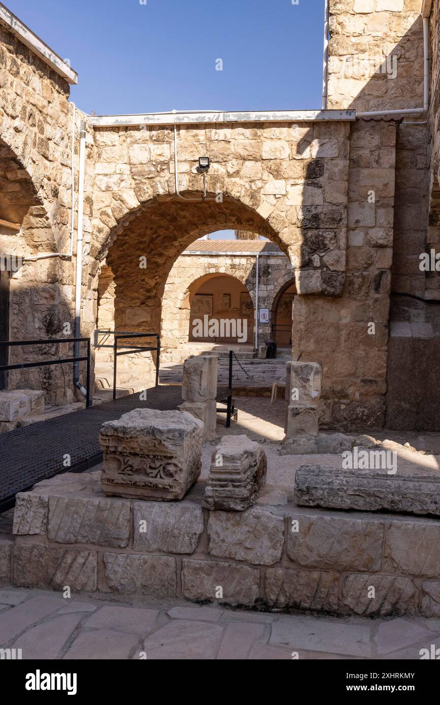 Archaeological park with mosaics, Madaba, Jordan Stock Photo - Alamy