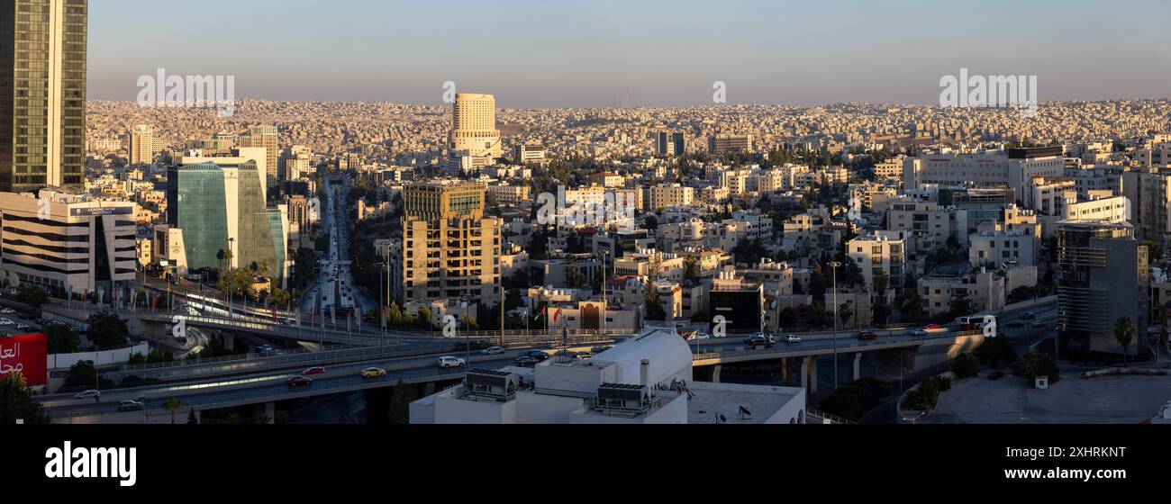 Panorama of the modern city, Amman, Jordan Stock Photo - Alamy