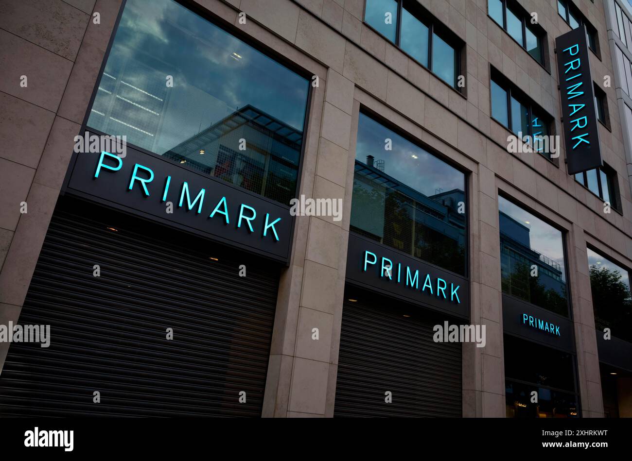 Primark, department stores' chain, logo, lettering, closed ...