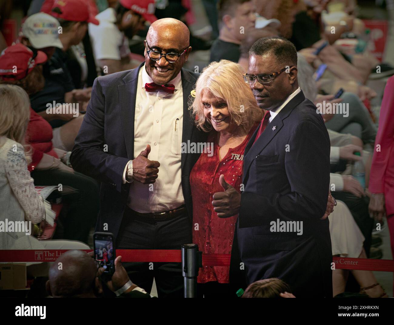 Donald Trump supporters at Donald Trump rally in Philadelphia ...