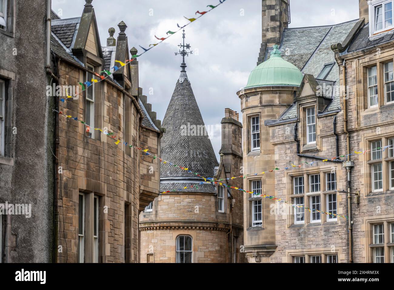 Historic buildings, Old Town, High Street, Edinburgh, Scotland, United ...