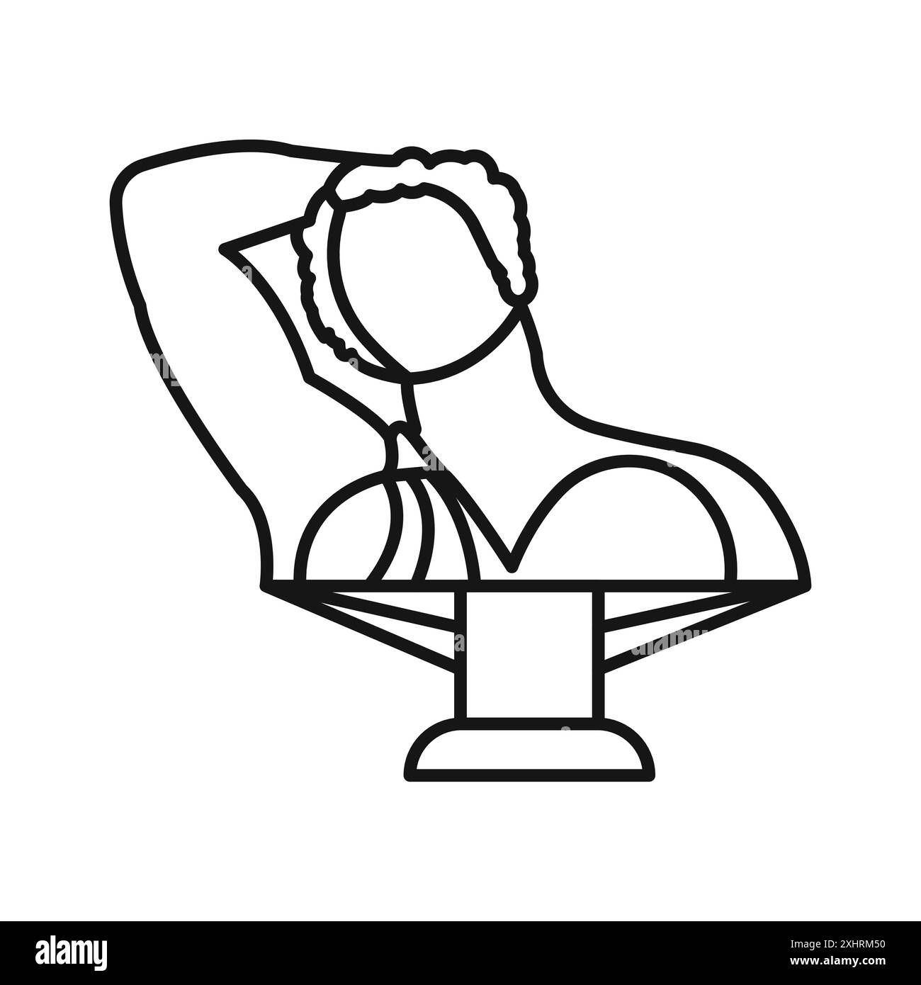 Classical sculpture statue apollo art Stock Vector Images - Alamy