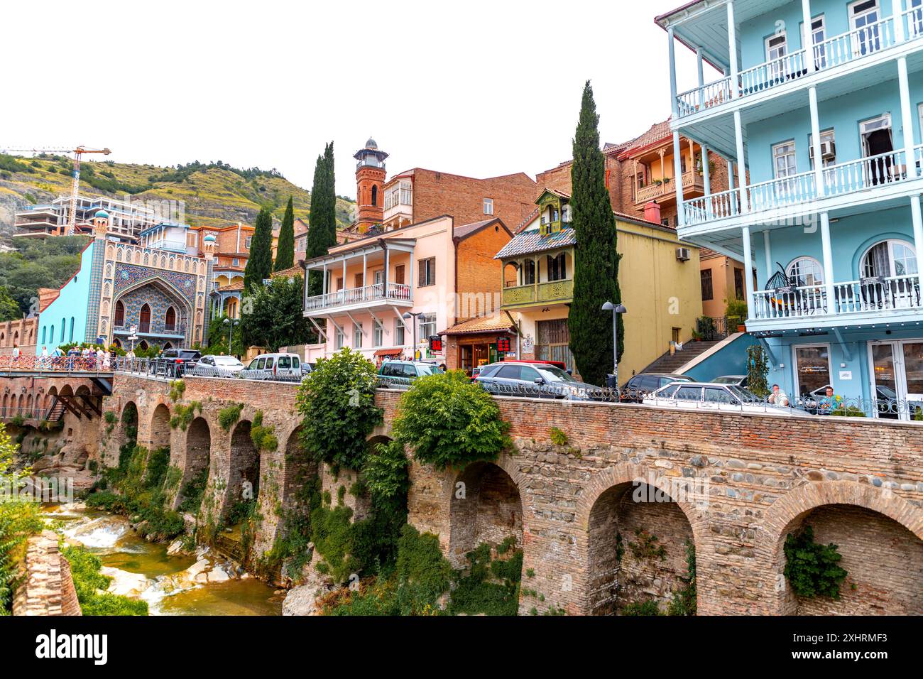 Tbilisi, Georgia - 21 JUNE, 2024: Abanotubani meaning the bath district ...