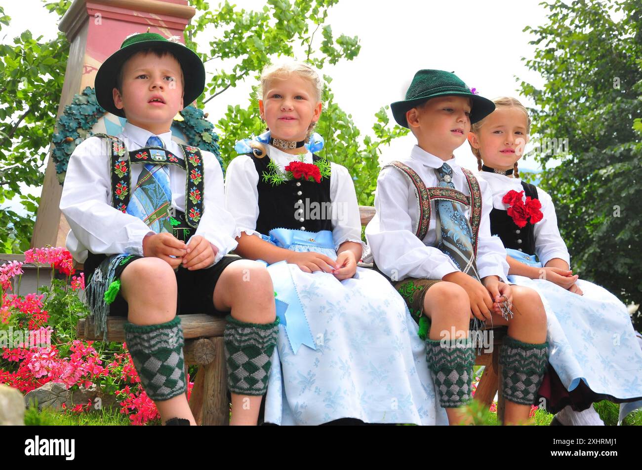Bavaria, Customs, Costume, Children, Traditional traditional costume ...