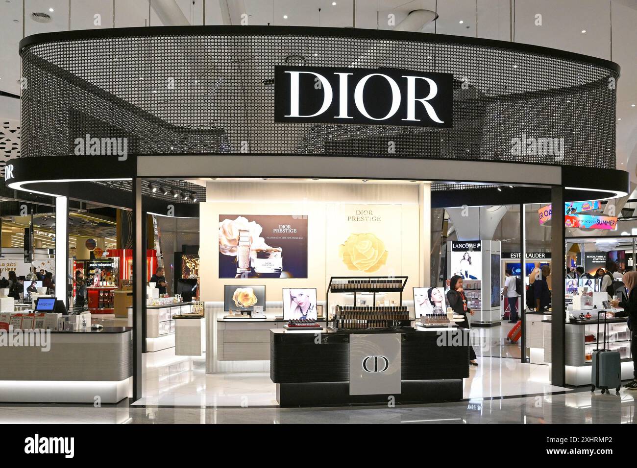 Duty Free Dior Shop, Abu Dhabi, UAE Stock Photo - Alamy