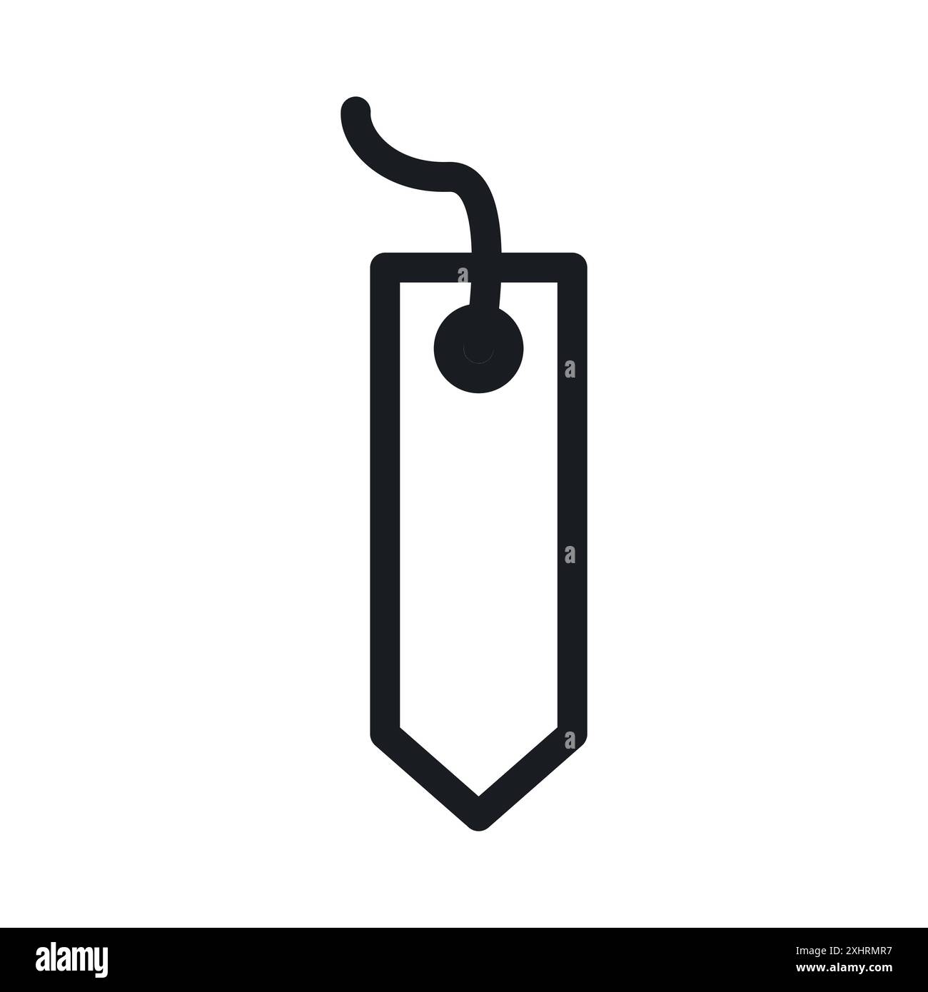 Bookmark icon Black line art vector in black and white outline set ...