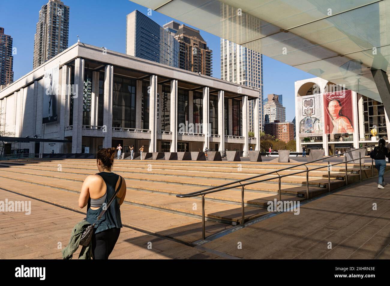 The Metropolitan Opera House in Manhattan, NYC, stands as a grand ...