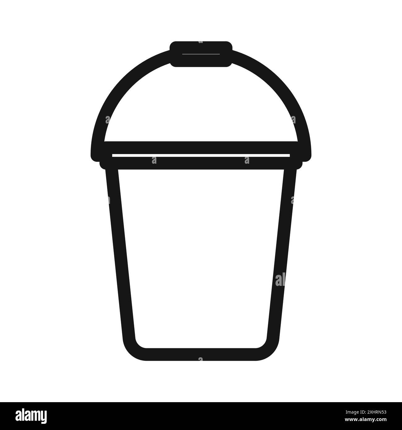 Gardening bucket outline simple Cut Out Stock Images & Pictures - Alamy