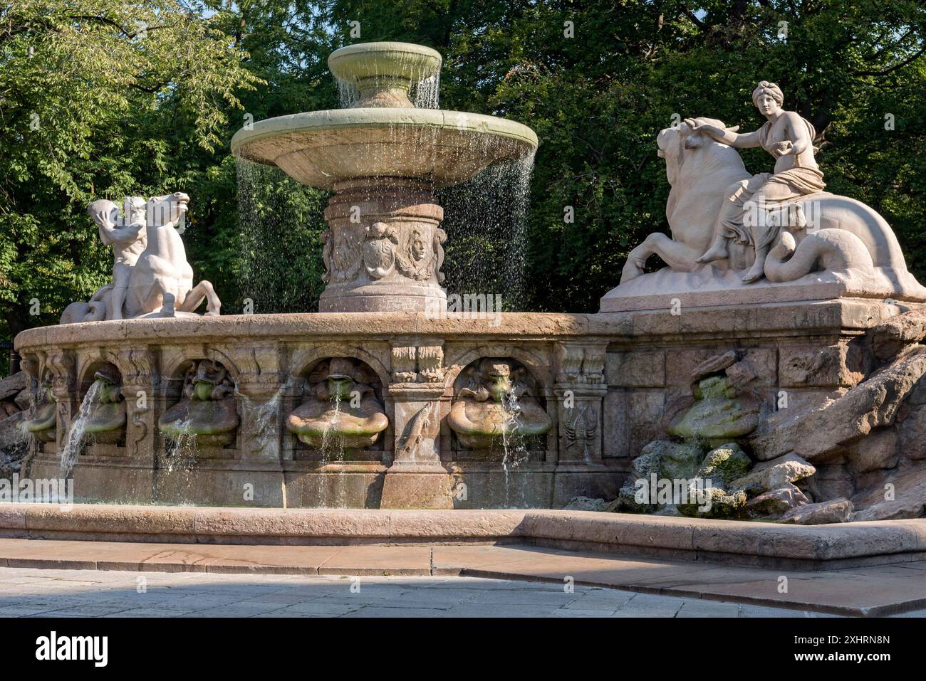 Wittelsbach Fountain, monumental Wittelsbach Fountain by Adolf von ...